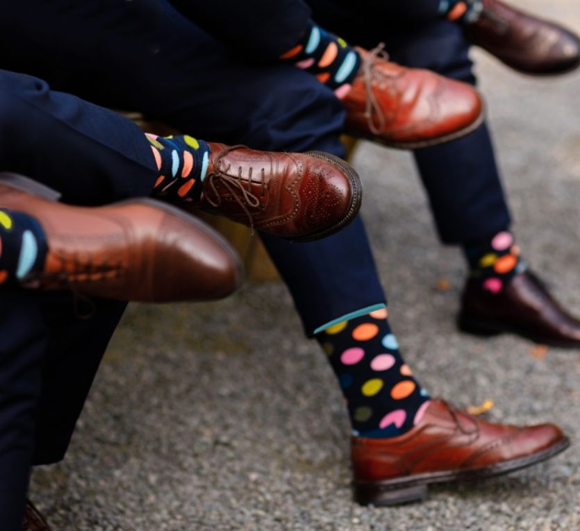 Navy Blue Pindot Tie only $35.00 - GoTie