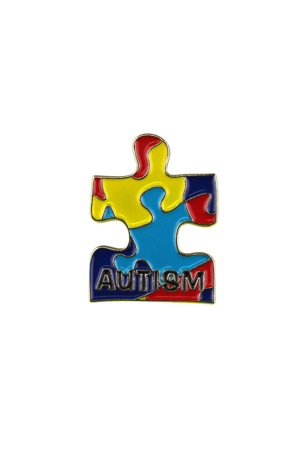 Autism Awareness Puzzle Piece Lapel Pin - GoTie